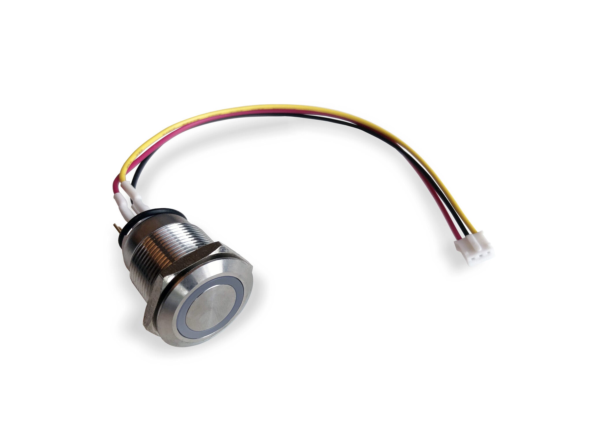 Nexmosphere Stainless steel button IP65, 19mm round, Blue LED (3.3v ...