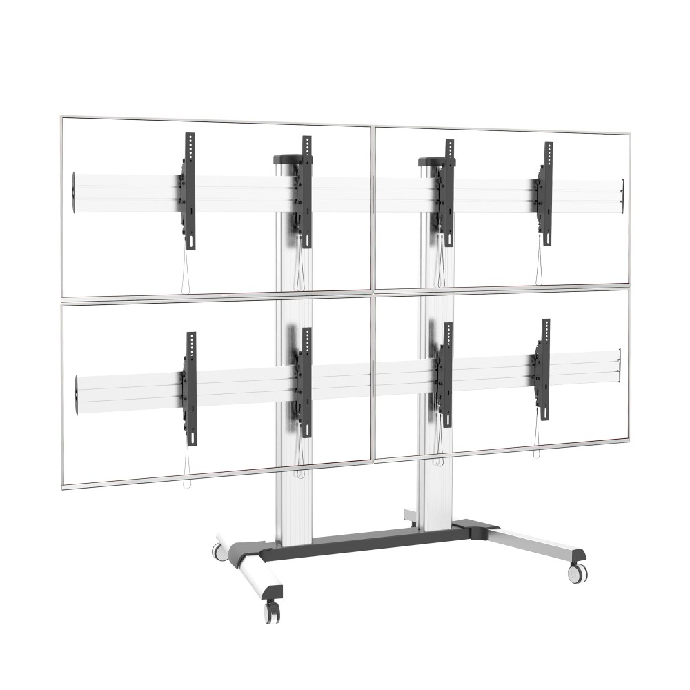 ICA-TR4VW Trolley for 4 monitors (video wall), 32-55" – Intersign