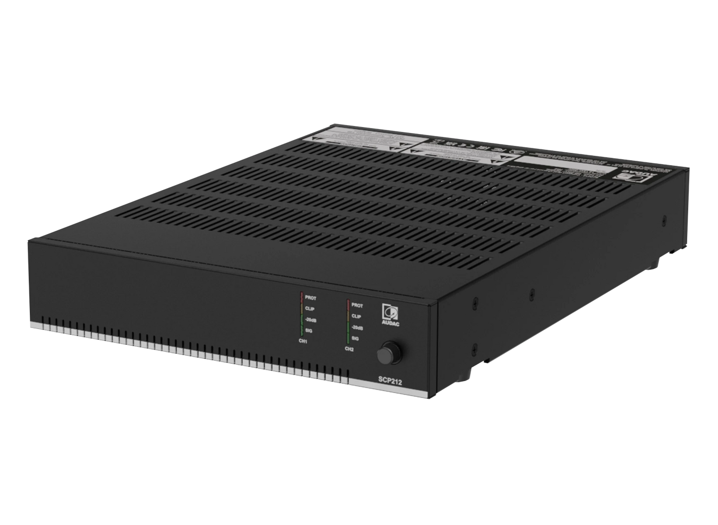 SCP212 power amplifier - 2 x 120W @ 4 Ohm - 240W @ 70/100V – Intersign
