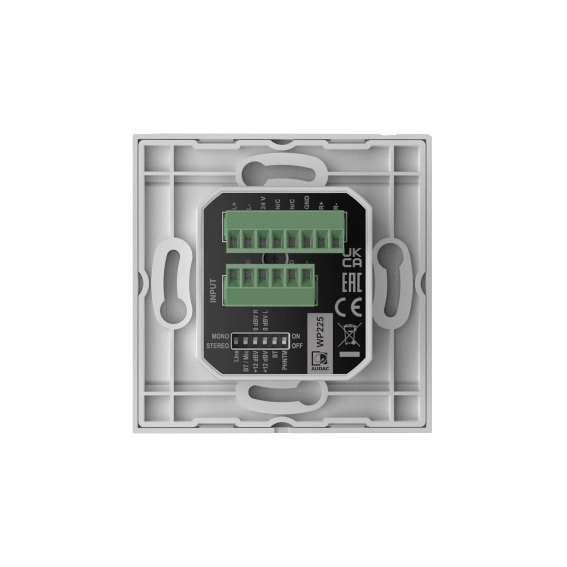 WP225/W Universal wall panel - Microphone, line & Bluetooth receiver ...