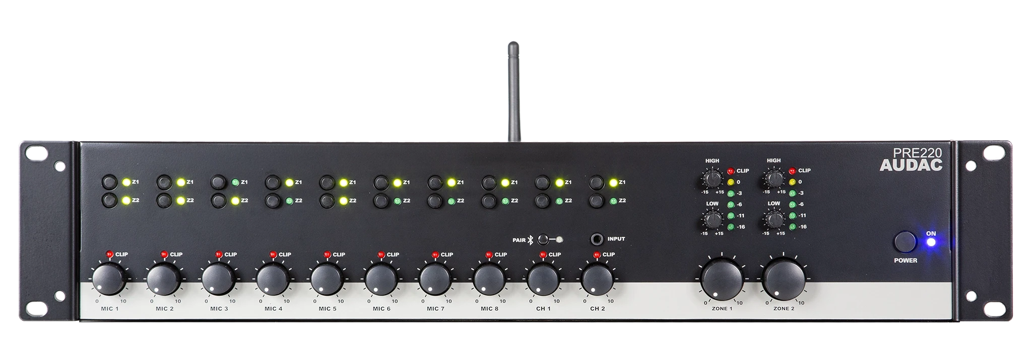 PRE220 Two zone - 10 Channel stereo pre-amplifier – Intersign